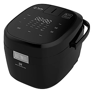 Tartle Kitchen IH103 Pressure Induction Heating Rice Cooker and Warmer, 6 cup - Japan style - IH Technology with Steamer (1.5L)