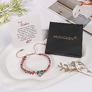 Sisters Gifts from Sister Jasper Heart Bracelet for Sisters Unique Sister Birthday Gift Ideas Christmas Friendship Gifts for Sisters from Sisters Handmade Beaded Bracelets Sister Gifts for Women