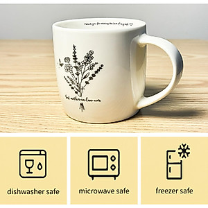 MALLAbyLAMMA Best Mother in Law Ever Coffee Mug Floral12 Ounce Ceramic, Mother-in-Law Keychain, Best Mother in Law Birthday Gift, Thank You Gift for Mother in Law Mothers Day Christmas