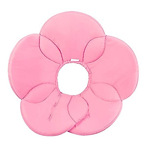 POPETPOP Pet Recovery Collar - Adjustable Dog Cat Cone Collar Soft Elizabethan Protective Collars Dog Cones After Surgery for Cat and Puppy (Pink)