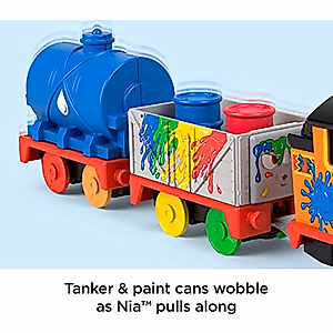 Thomas & Friends Motorized Toy Train Talking Nia Battery-Powered Engine with Character Phrases & Sounds for Ages 3+ Years