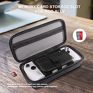 ZAONOOL Carrying Case for Rog Ally, Handheld Protective Case Compatible with Asus Rog Ally 7, Travel And Storage Case for Rog Ally Console & Accessiores [Black]