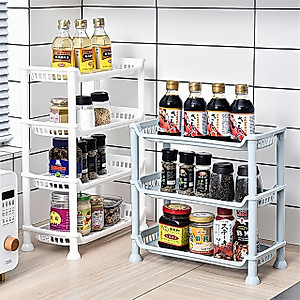 3 Tier Standing Shower Caddy Organizer Corner, Bathroom Shower Organizer Stand,Heavy Plastic Shower Shelf Caddy Corner for Shampoo, Shower Rack Stands for Inside Bathroom, Bathtub (White, 3 Tier)