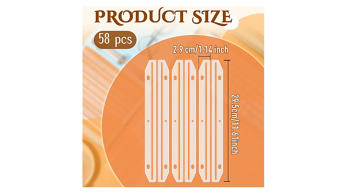 Fabbay Magazine Holders for Binders - 58 Pack Plastic Organizer Inserts