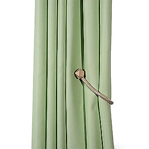 Curtain Tiebacks 2Pc Magnetic Curtain Tieback Holdbacks Buckle Clip Strap Magnet Pearl Ball Tie Backs Curtain Hanging Rods Rope Room Accessoires Curtain Holdbacks (Color : Purple, Size : 46cm)