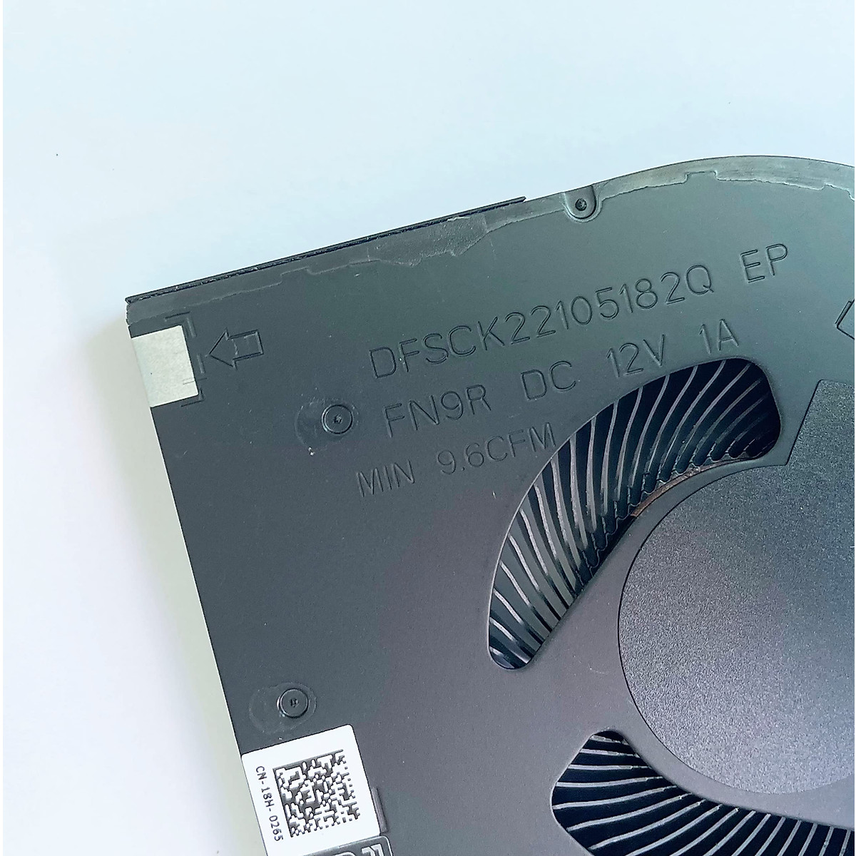 Fleshy Leaf New CPU+GPU Cooling Fan Replacement for Dell 2021year G15 5510 5511 5515 RTX3060 RTX3050 Series DC12V 1A DFSCK22105182Q FN9R 9.6CFM DFSCK22115181T FN9S 9.2CFM