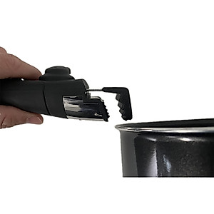 lzteck 2 Sets Removable Handle Black, Twins Pack Detachable Handle, Clip Handle, Universal Detachable Handle, Replacement Handle, Pot Woks Frying Pan Stockpot Handle,Anti-Scalding