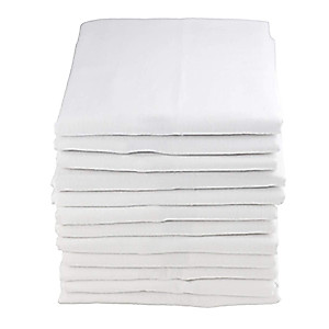 LIAET Flour Sack Kitchen Towels, Dish Towels,6 Pack 100% Cotton Towels 28' X 28'. Highly Absorbent, Hand Towels. Tea Towels, Kitchen Towels,with Hanging Loop.(6)