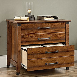 Sauder Carson Forge Lateral File, Washington Cherry finish