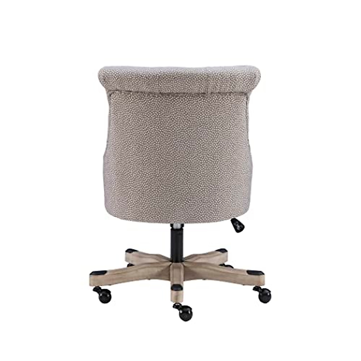 Linon Talia Office Chair, Gray 28.25D x 27.25W x 35.75H Inch