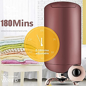 EUPXRHY Electric Clothes Airer Dryer Indoor, Fast Drying Heated Drying Rack for Clothes with Timer, Portable Electric Airer Clothes Dryer 15kg, Thermostatic Heating, 900W Energy Saving