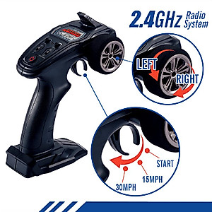 HScopter RC Cars, 4WD Hobby Grade Off Road Remote Control Car 30+MPH Waterproof Monster Truck 1:10 All Terrain Electric Toy Vehicle Gift for Kid Adult