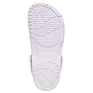 Nautica Women's Clogs - Athletic Sports Sandal - Water Shoes Slip-On With Adjustable Back Strap With Open Slits - Beach Sports Summer Shoe-River Edge-Lily Print-10