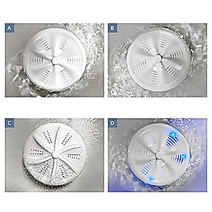 Mini Washing Washer Machine,Portable Turbine Ultrasonic Small Washers for children's clothes Socks,Underwear (3 in 1 Washer Set)