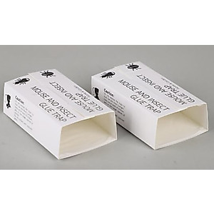 12 Pack Professional Strength Mouse, Rat & Pest Glue Scented Sticky Trap Rodents and Insects Ready to Use Indoors, Outdoors Non Toxic, No Mess, Easy Cleanup Mice Snake Spider Trap Enhanced Stickiness