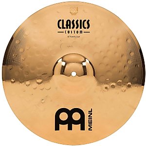 Meinl 16" Powerful Crash Cymbal - Classics Custom Brilliant - Made in Germany, 2-YEAR WARRANTY (CC16PC-B)