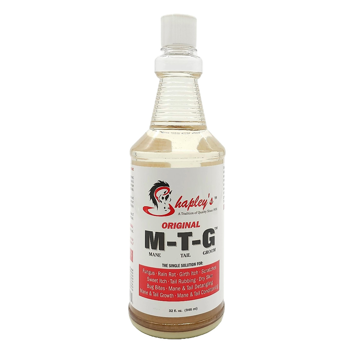 Shapley's 32 Fl Oz Original M-T-G Skin Healing and Hair Growth Skin Treatment Mane and Tail Detangler