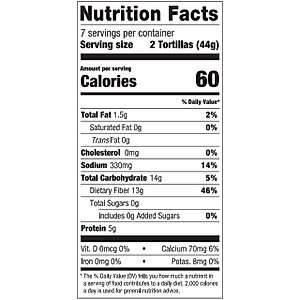 La Banderita Carb Counter® Street Taco | 4.5" Size Flour Tortillas |Zero Net Carbs |Keto Certified | 10.8 oz.| 14 Tortillas (Pack of 4)