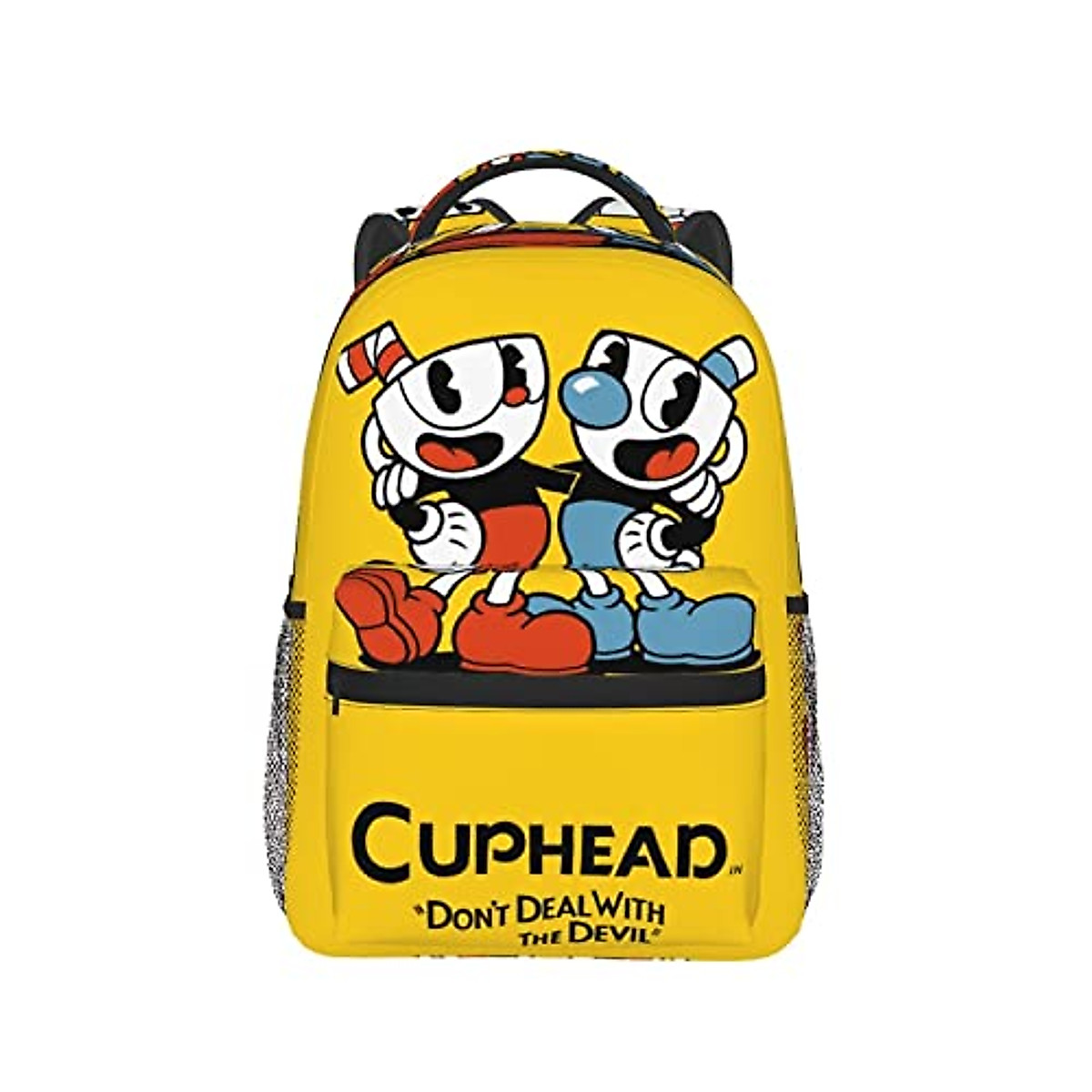 Zqiyhre Cupx-Head Backpack Print Cartoon Waterproof Laptop Backpack Casual School Backpack for Student