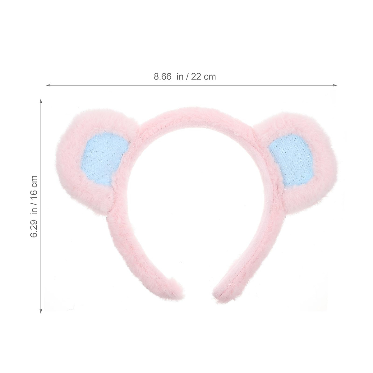 FRCOLOR Bear Ears Headband Cute Bear Costume Animal Plush Ears Headwear Ear Hairband Halloween Cosplay Ear Headbands Soft Makeup Headband for Washing Face