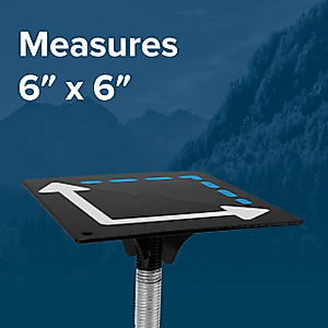 Camco Adjustable RV Stabilizer, 6-Inches x 6-Inches | Gives Your RV Greater Stability Under the Front or Rear (44531) , Black