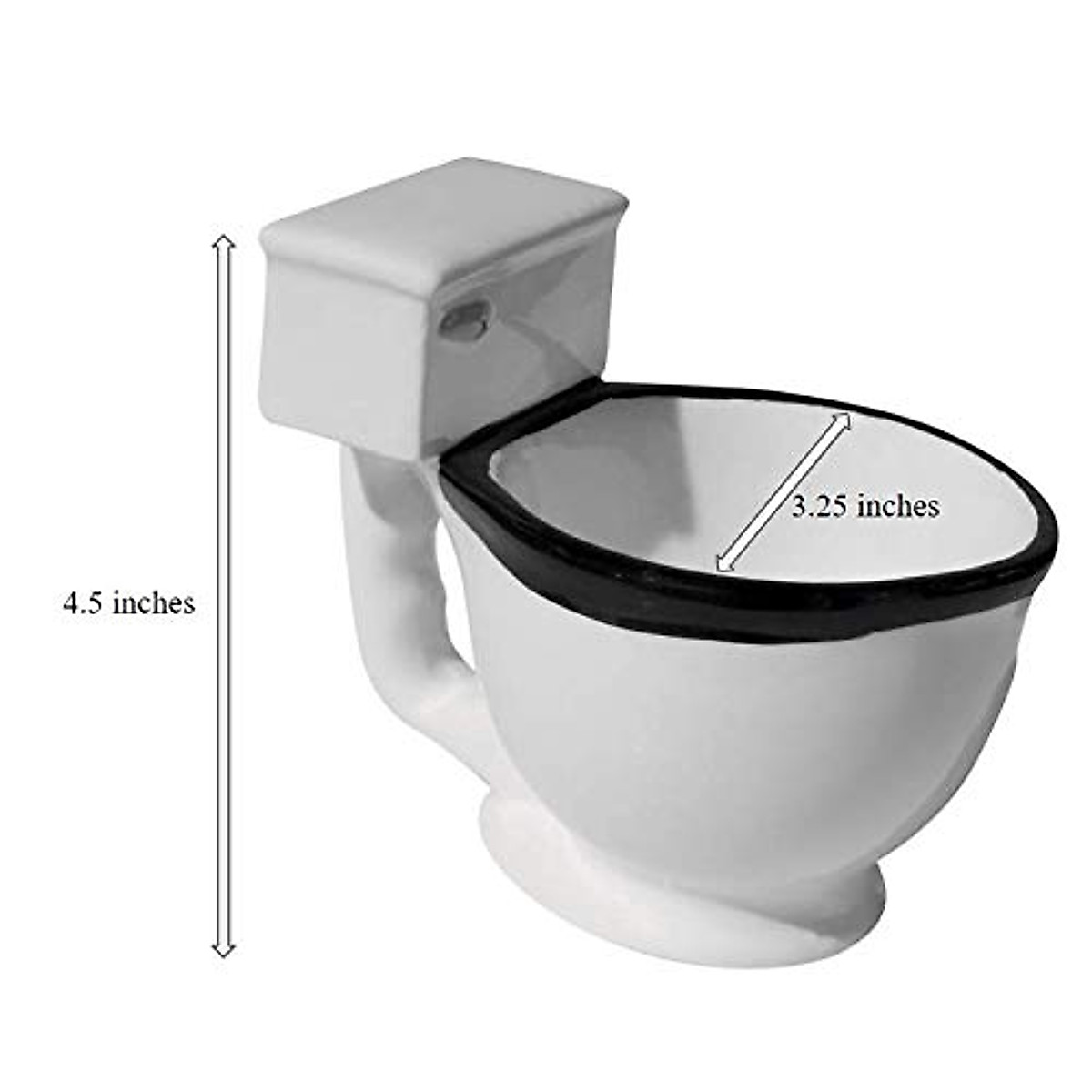 Evelots Toilet Coffee Mug/Cup-Ceramic-Tea/Beverage/Candies-10 Ounces-Hilarious.