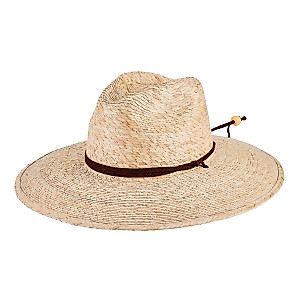 San Diego Hat Company Women's Palm Straw Sun Hat, Natural