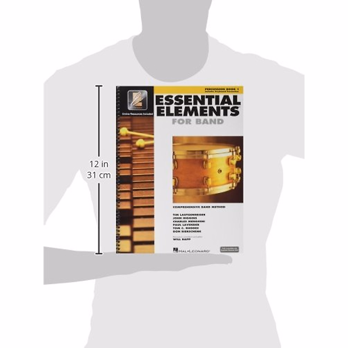 Hal Leonard 17120 Essential Elements 2000 Plus Percussion Book 1 with CD-ROM