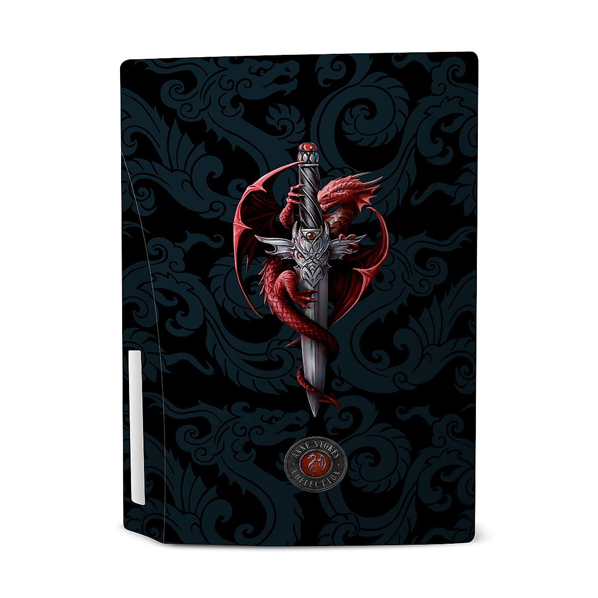 Head Case Designs Officially Licensed Anne Stokes Dragon Dagger Art Mix Vinyl Faceplate Sticker Gaming Skin Decal Cover Compatible With Sony PlayStation 5 PS5 Disc Edition Console