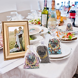 Hopttreely Small Thank You Bags Sheer Organza Bags, 100Pcs Wedding Favor Bags with Drawstring, 4X6 Jewelry Gift Bags for Party, Jewelry, Christmas, Festival, Makeup Mesh Favor Bags (White)