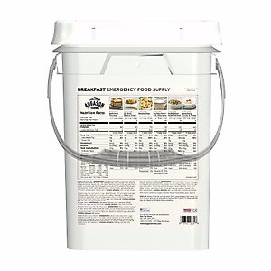 Augason Farms Breakfast Emergency Food Supply 4 Gallon Pail