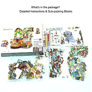 Seyaom Folding Fairy Tale Series House Building Sets, DIY Building Block Creative Construction Play Set,Forest Cabin/Dwarf Cabin Bricks Model Set, for Teens Boys Girls (Dwarf Cabin)