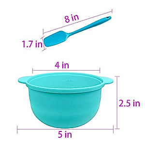FIGHTART 2pcs Wax Pot Liner Replacement Bowls for Wax Warmer with 1pc Non-stick Silicone Waxing kit Spatulas Removable 14Oz 500CC