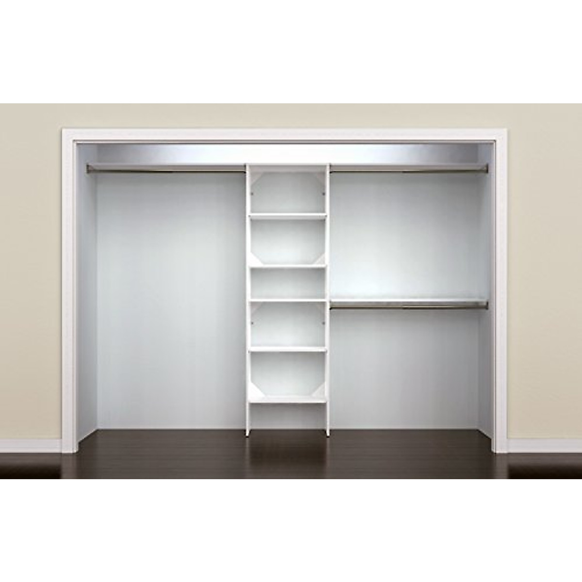 ClosetMaid SuiteSymphony Closet Organizer with Shelves, 25-Inch-Pure White