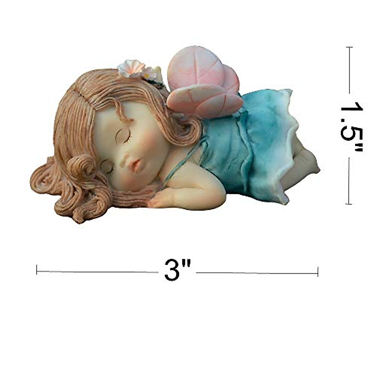 Gemmia Miniature Garden Fairy Statue -Dreaming Fairy Figurine