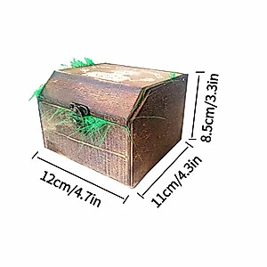 Lennos Halloween Novelty & Toys Practical Jokes Halloween Face Prank Box Handmade Wooden Surprise Box Prank Prank Things Startle Spring Box Spring Characters (Green, One Size)