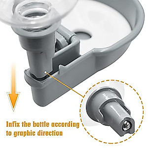 Vannon 16oz BPA Free Cage Water Bottles for Rabbits, Dogs, Ferrets, Cats and Other Small Animals, Anti-Overflow Water Dispenser for Crate