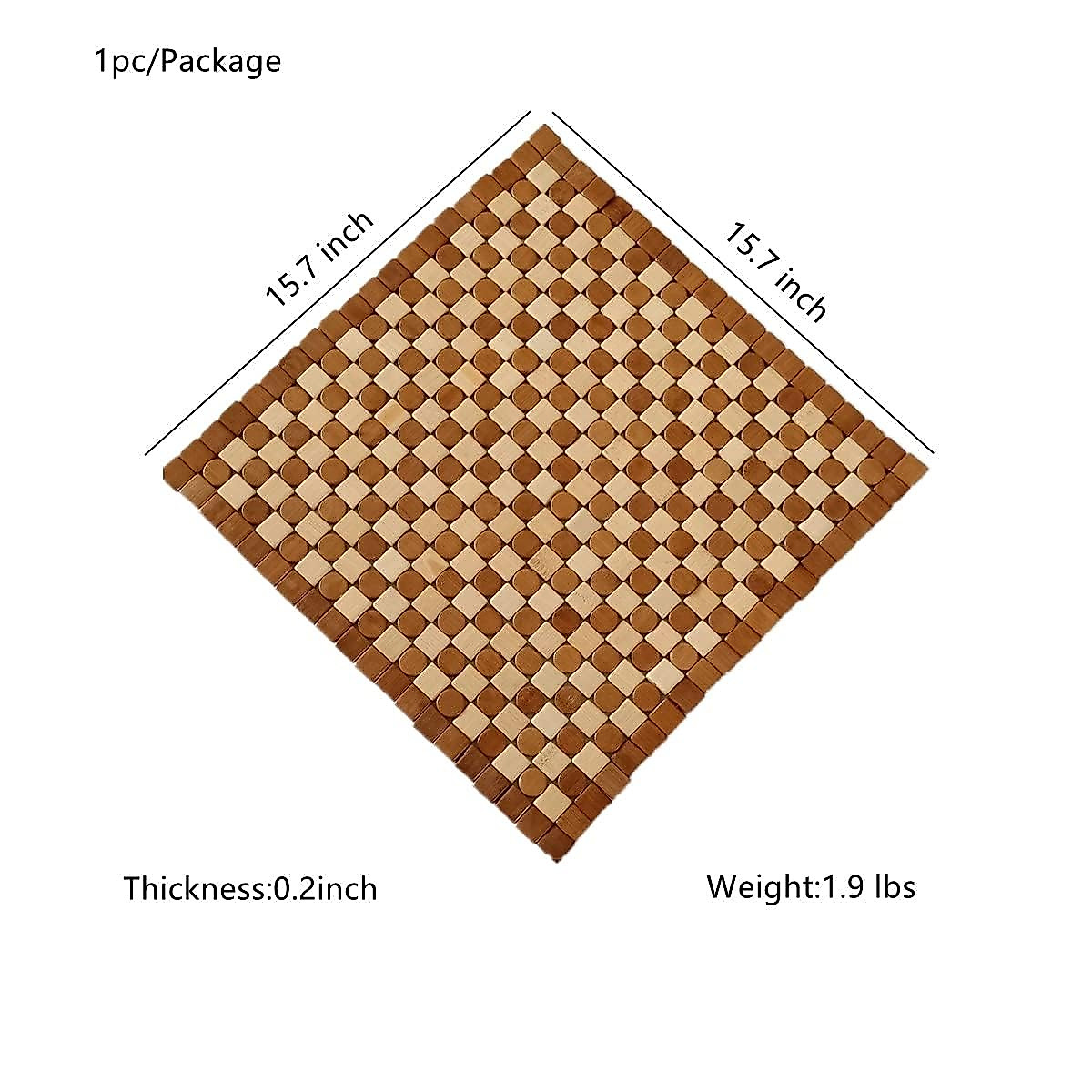 HJJKKH Chair Seat Pad, Summer Office Chair Seat Cushion,Cooling Car Seat Mat, Breathable Cover for Auto Supplies Home Sofa Pads Rayon Derived from Bamboo