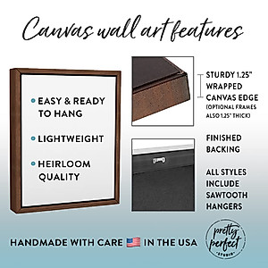 Custom Wall Art Canvas Personalized Quotes for Living Room or Bedroom, Unique Rustic Framed Word Text Signs Sayings Plaques Gifts to Mom Dad Couples over the Bed 11"x14"