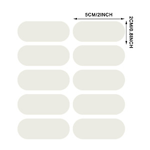 TOMALL 20pcs Glow in The Dark Tape Stickers Switch Button Night Safety Luminous Decals Accessories for Car Bike Motorcycle Safety Exit Sign Stairs Walls Decoration Stickers (Blue)