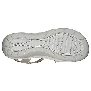 Skechers womens Sporty Sport Sandal, Natural, 9 US