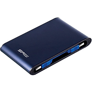 Silicon Power 1TB Rugged Portable External Hard Drive Armor A80, Waterproof USB 3.0 for PC, Mac, Xbox and PS4, Blue