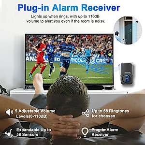 Driveway Alarm, Bistee Wireless Driveway Alarms Weather Resistant Motion Sensor&Detector, Microwave lnfrared Detector Home Security Alert System, 600 FT Range Monitor&Protect Outdoor/Indoor Property