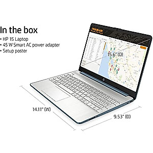 2022 Flagship HP 15.6'' FHD IPS Micro-Edge Laptop, AMD 6-Core Ryzen 5 5500U (Upto 4.0GHz, Beat i7-10710U), 32GB RAM, 1TB PCIe SSD,Radeon Graphics,Wi-Fi, Webcam, Fast Charge, Windows 11 w/ Cables