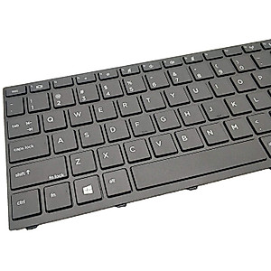 Sierra Blackmon US Layout Notebook Keyboard for HP ProBook 450 G5/455 G5/470 G5 Series, Black, No Backlight, 9z.nefsq.001 nsk-xk0sq 450 G5