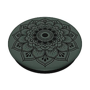 Dark Forest Pro-Max Midnight-Green Mandala Alpine Green PopSockets Swappable PopGrip