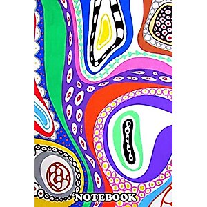 Notebook: Psychedelic Artwork Using Posca Markers , Journal for Writing, College Ruled Size 6" x 9", 110 Pages