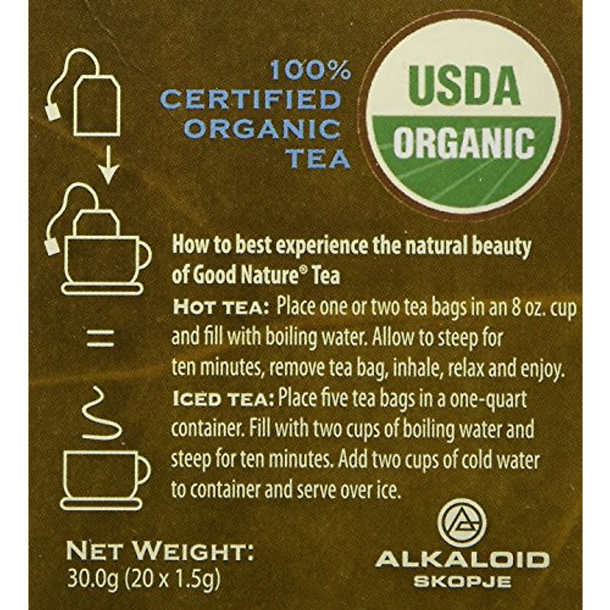 Good Nature Organic Marjoram Tea, 1.058 Ounce