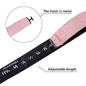 Dubulle Self Tie Bow Ties and Lapel Pin for Men Paisley Solid Mens Bowtie and Handkerchief Cufflinks Set Wedding,Blush Rose Gold