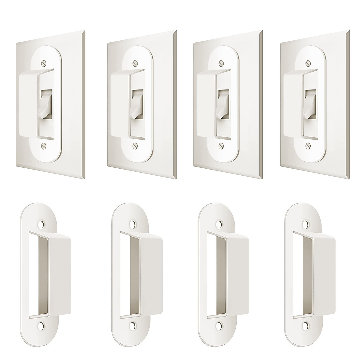 ChengFu Wall Switch Guards Plate Covers Child Safety Security Home Decor (4 Pack), White - Keeps Light On or Off Protects Your Lights or Circuits from Accidentally Being Turned On or Off
